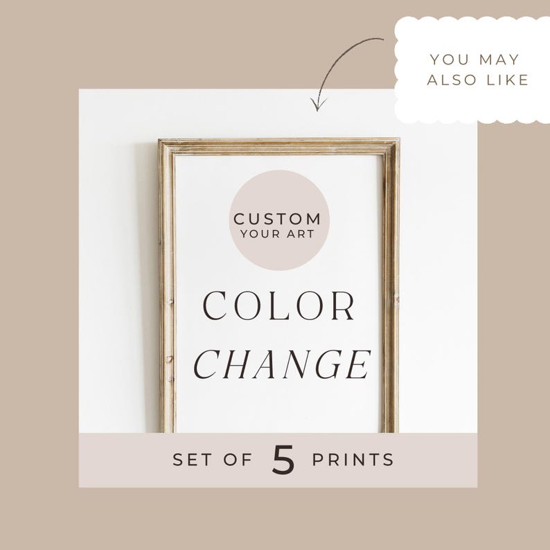 Custom Color Printable Wall Art Color Change Print Personalized Digital ...