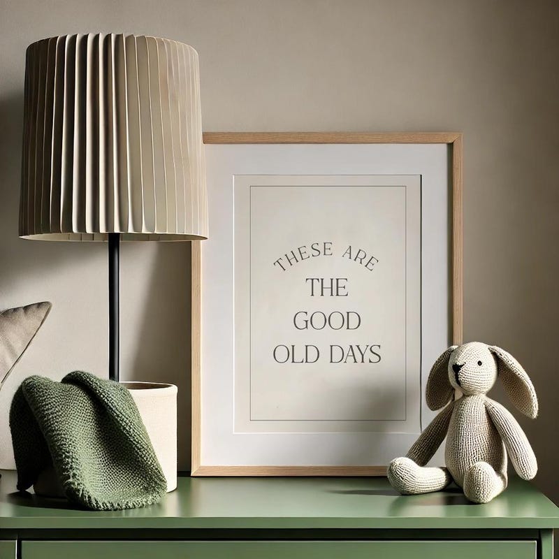 The Good Old Days - Etsy