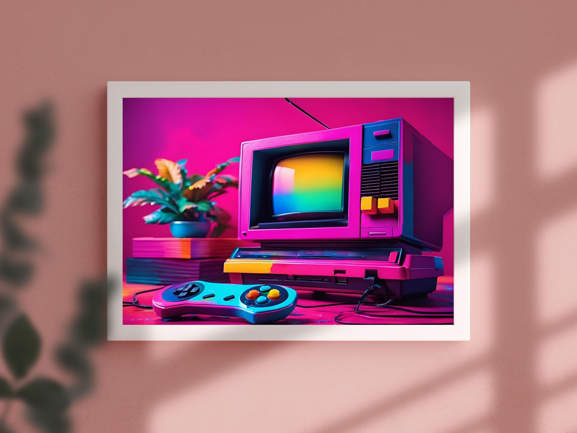 Gaming Posters, Retro Game Art, 80s Wall Decor, Gamer Gift, Office ...
