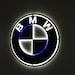 Metal LED Lighted Car Logo, Car Led Sign, Garage Accessories, Wall ...
