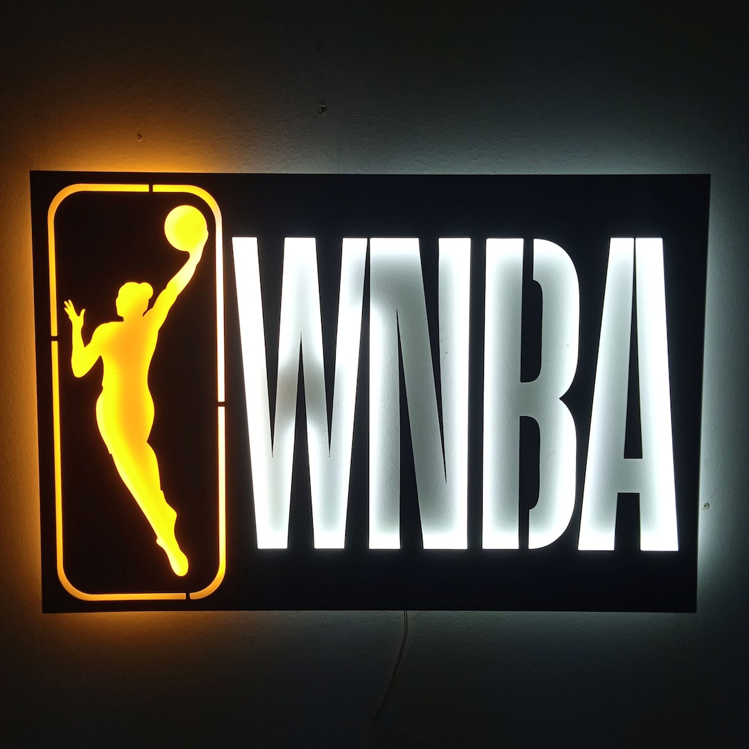 Metal WNBA Led Lighted Sign Wall Art, Basketball Fan, Women Basketball ...