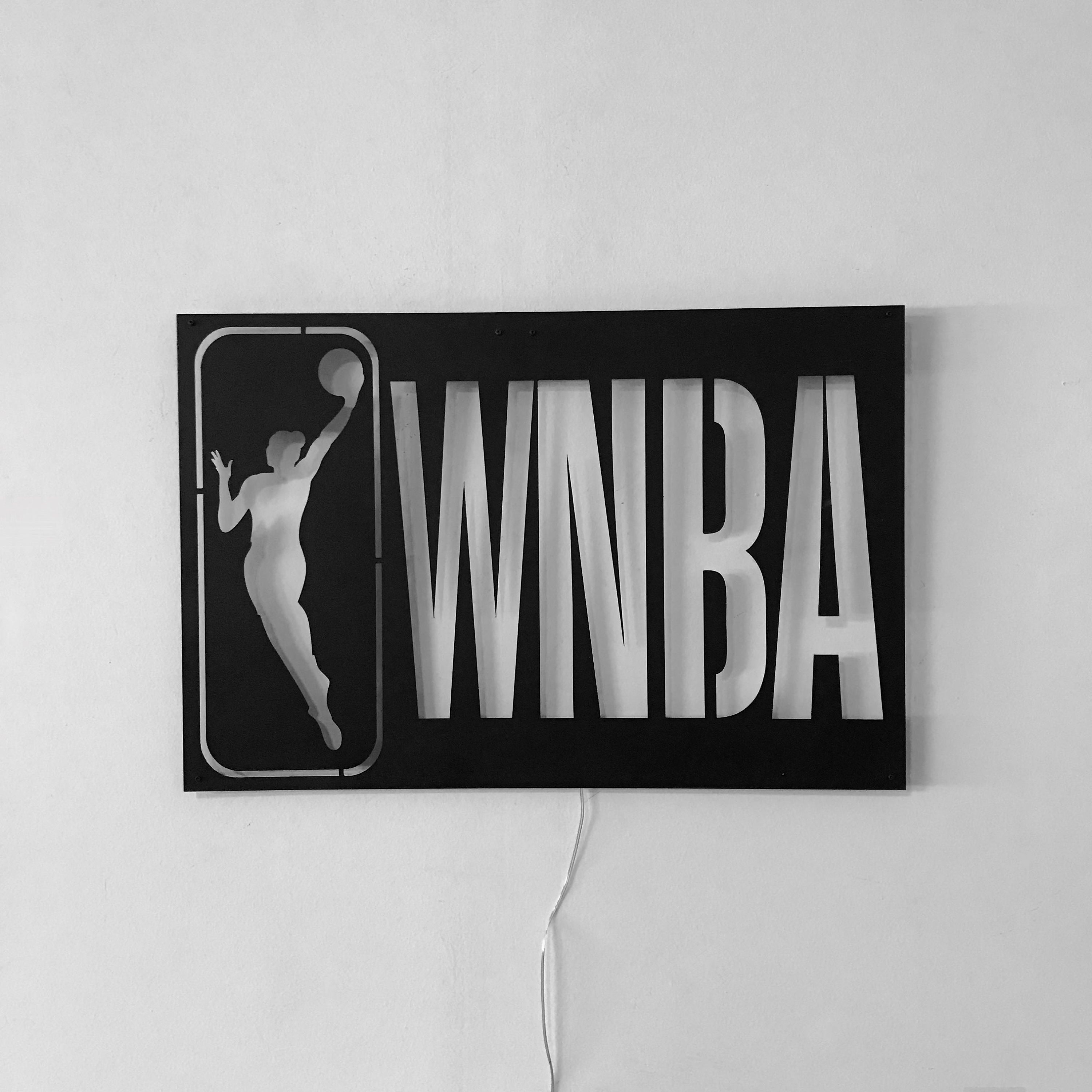 Metal WNBA Led Lighted Sign Wall Art, Basketball Fan, Women Basketball ...