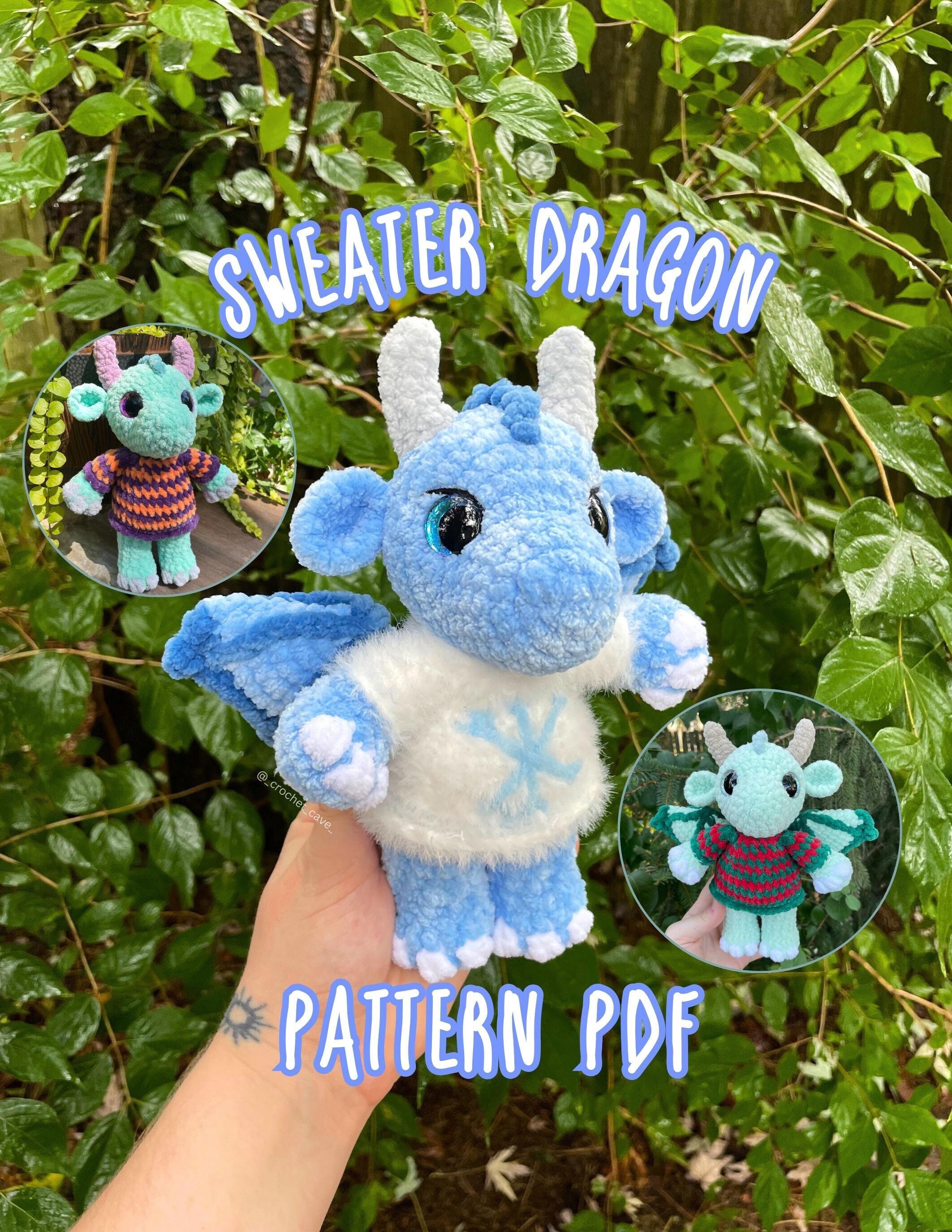 Sweater Dragon Crochet Pattern PDF, Us Terms, Pdf File - Etsy