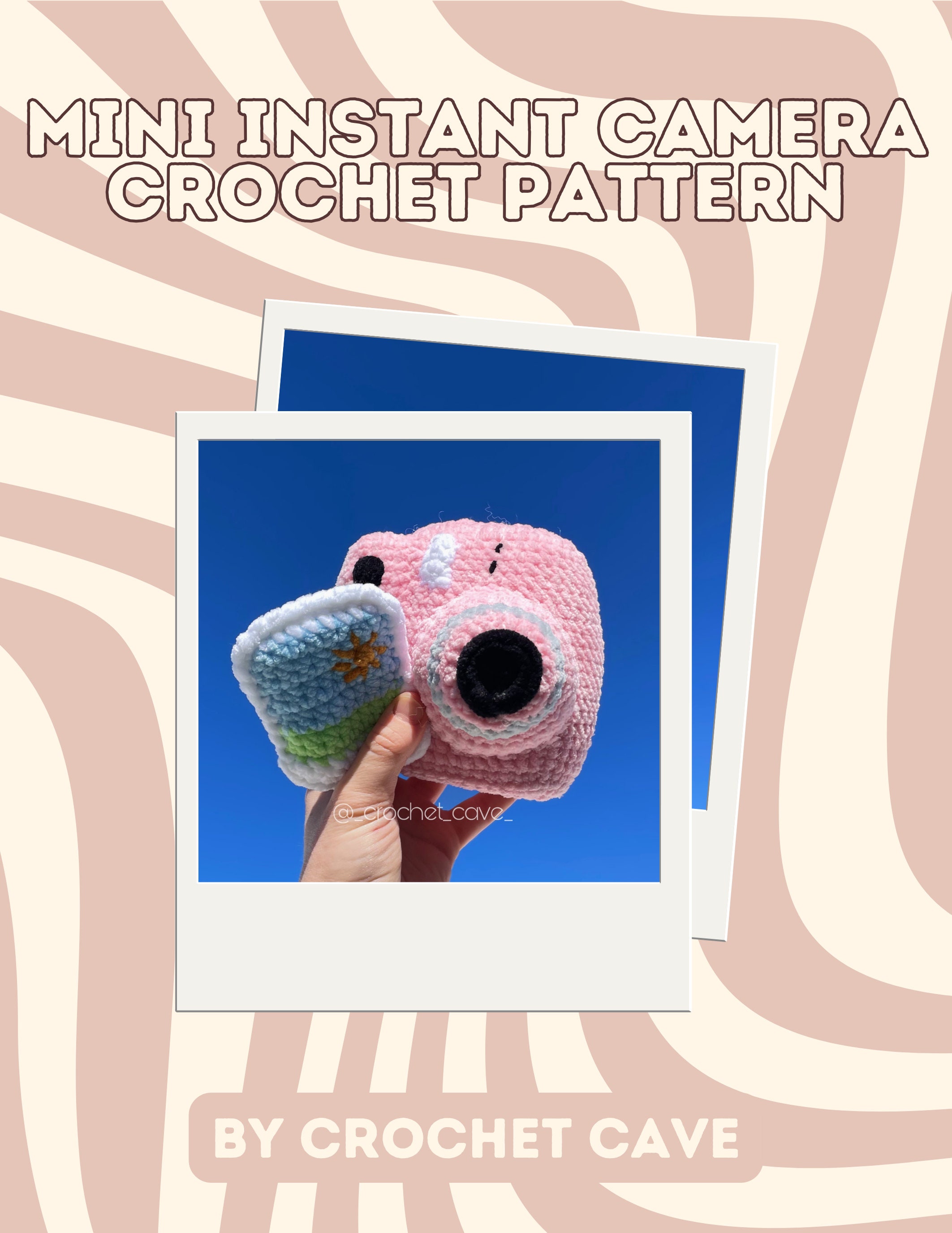 Mini Instant Camera Crochet Pattern, US Crochet Pattern, Amigurumi ...