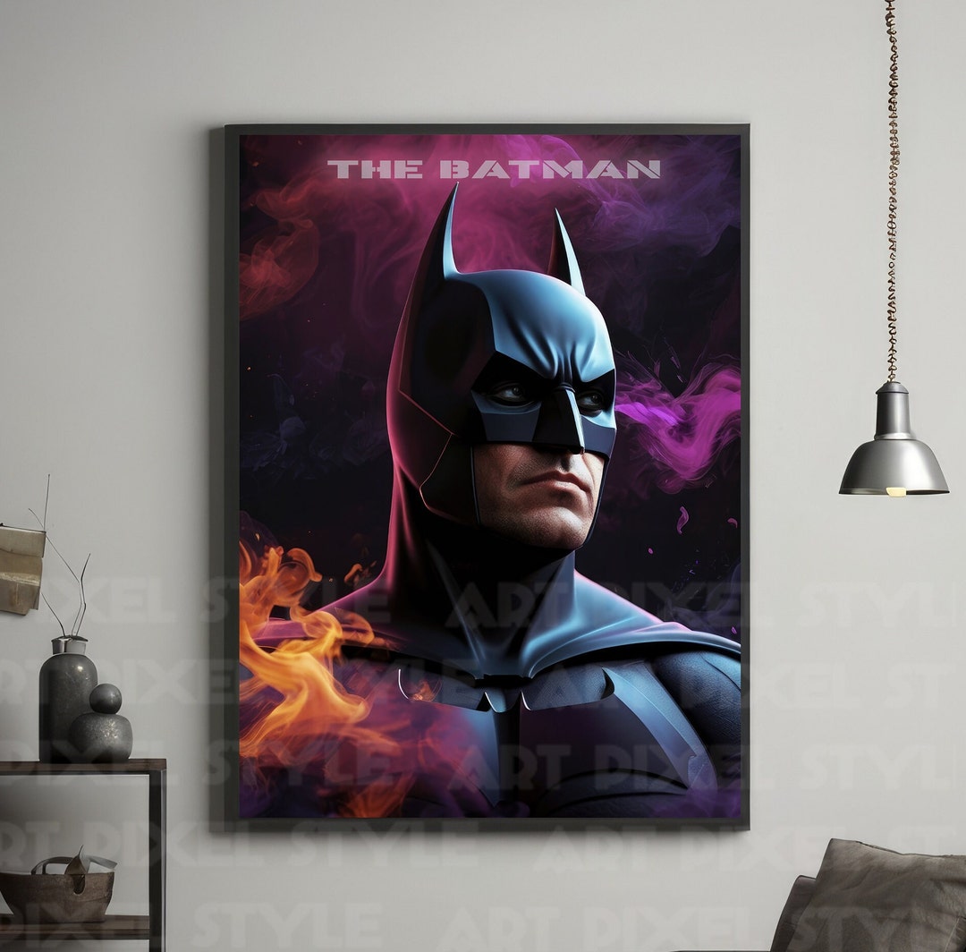 BATMAN POSTER Dc Comics Justice League Poster Printed Poster Canvas ...