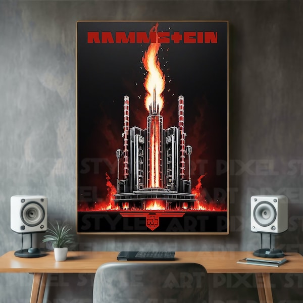 Rammstein wand kunst - Etsy.de