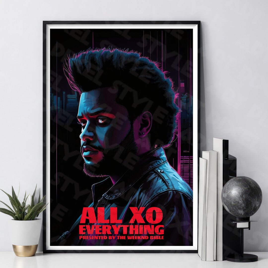 The Weeknd Art Poster, the Weeknd XO, STARBOY Poster, the Weeknd Wall ...