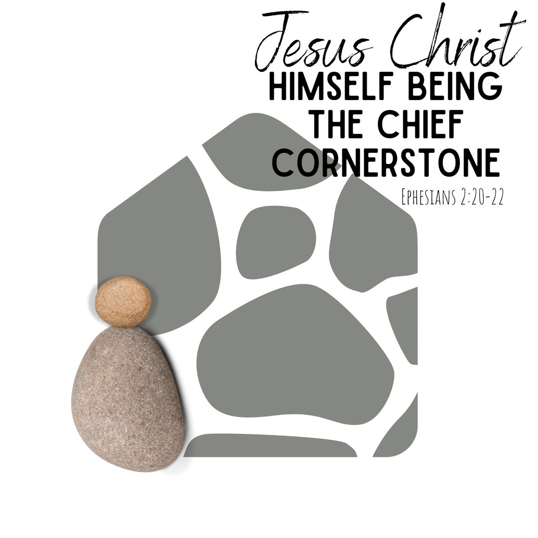 Jesus Christ Being the Cornerstone Rock of Salvation Pebble Art ...