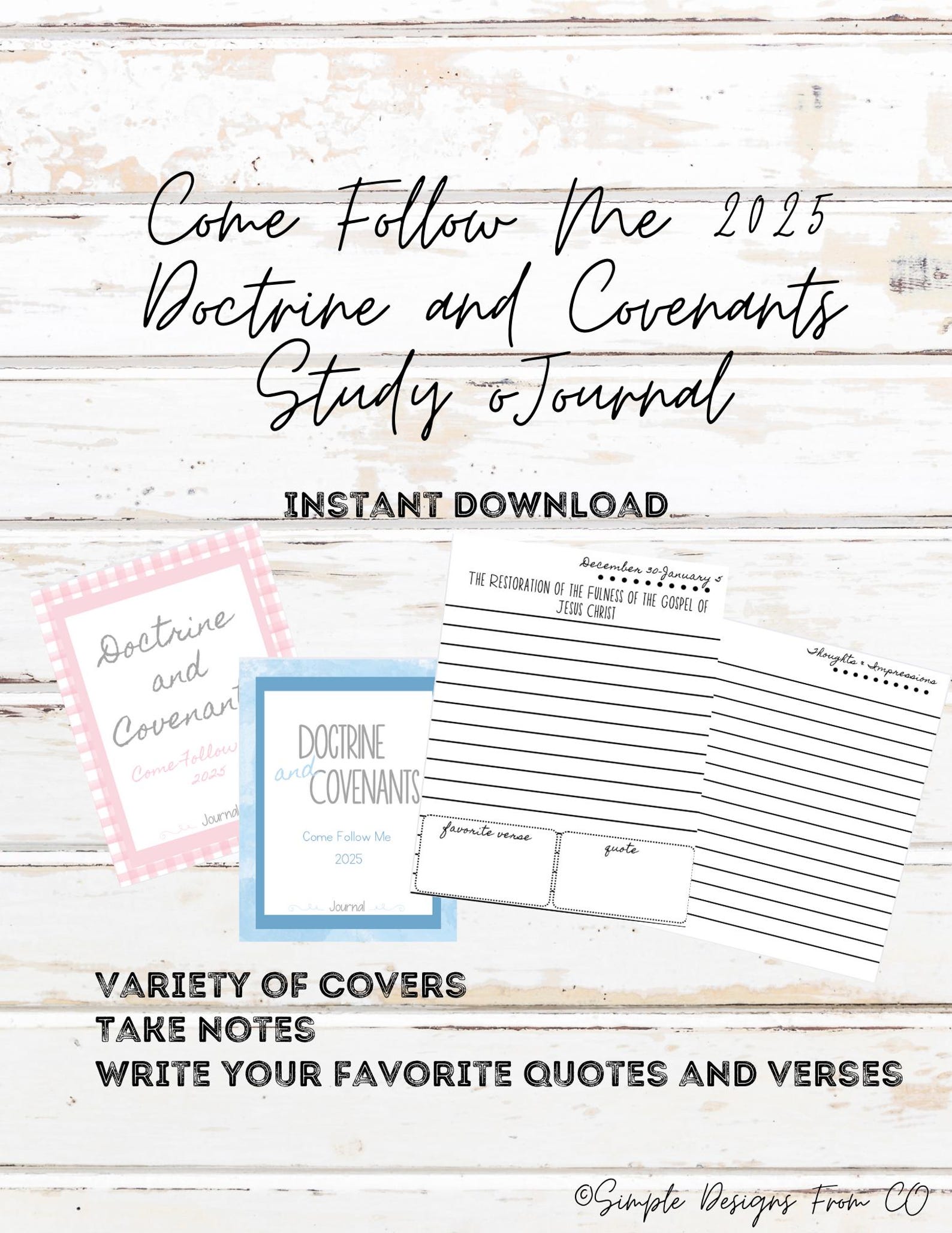Come Follow Me Study Journal 2025 | Doctrine & Covenants | Digital ...