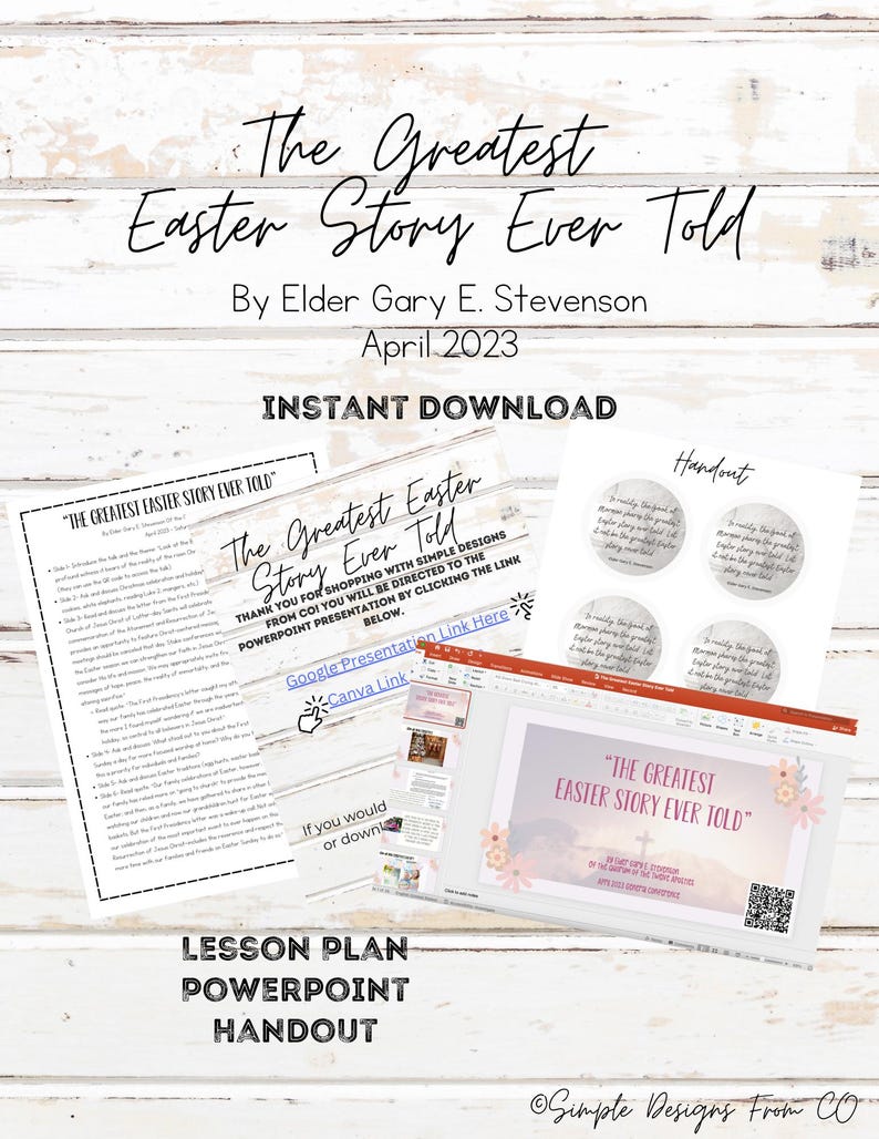 The Greatest Easter Story Ever Told by Elder Gary E. Stevenson April ...