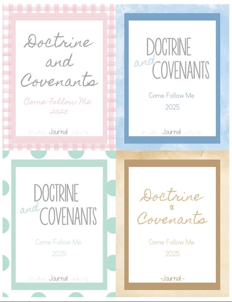 Come Follow Me Study Journal 2025 | Doctrine & Covenants | Digital ...