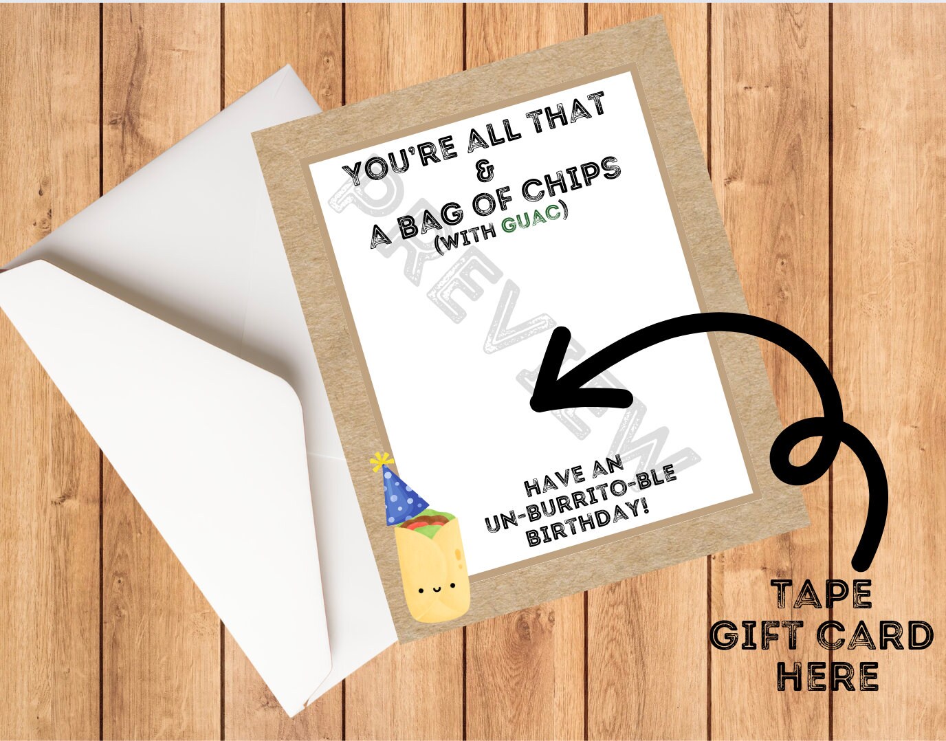 Happy Birthday Chipotle Gift Card Holder, "you're All That and a Bag of ...
