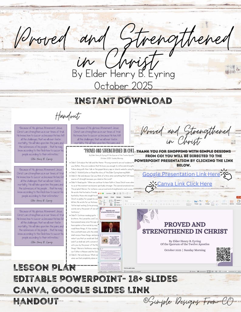 Proved and Strengthened in Christ by Elder Henry B. Eyring October 2025 ...