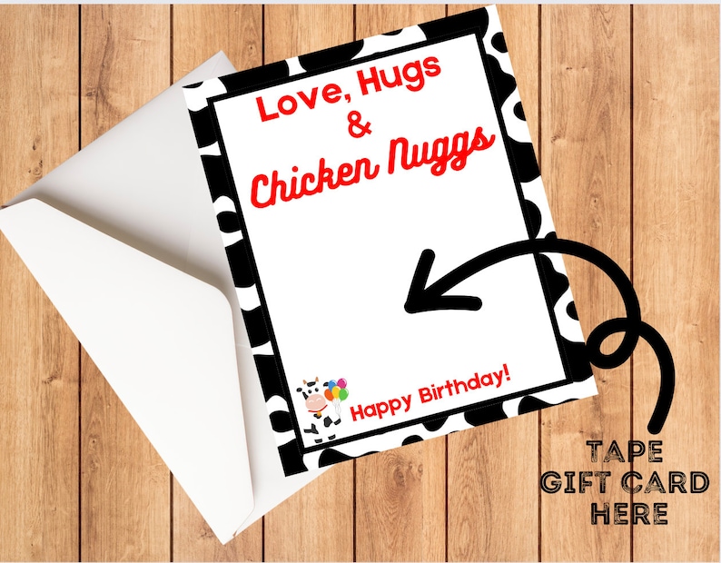 Happy Birthday Chick-fil-a Gift Card Holder, love, Hugs, & Chicken ...