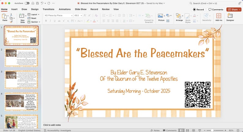 Blessed Are the Peacemakers by Elder Gary E Stevenson October 2025 ...