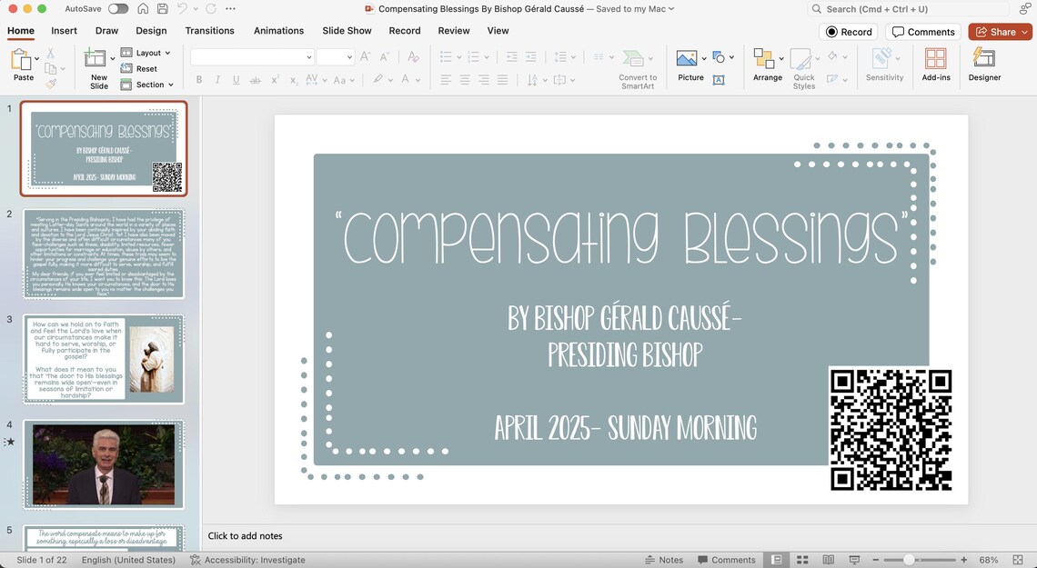 Compensating Blessings by Bishop Gerald Causse, April 2025 General Conf ...