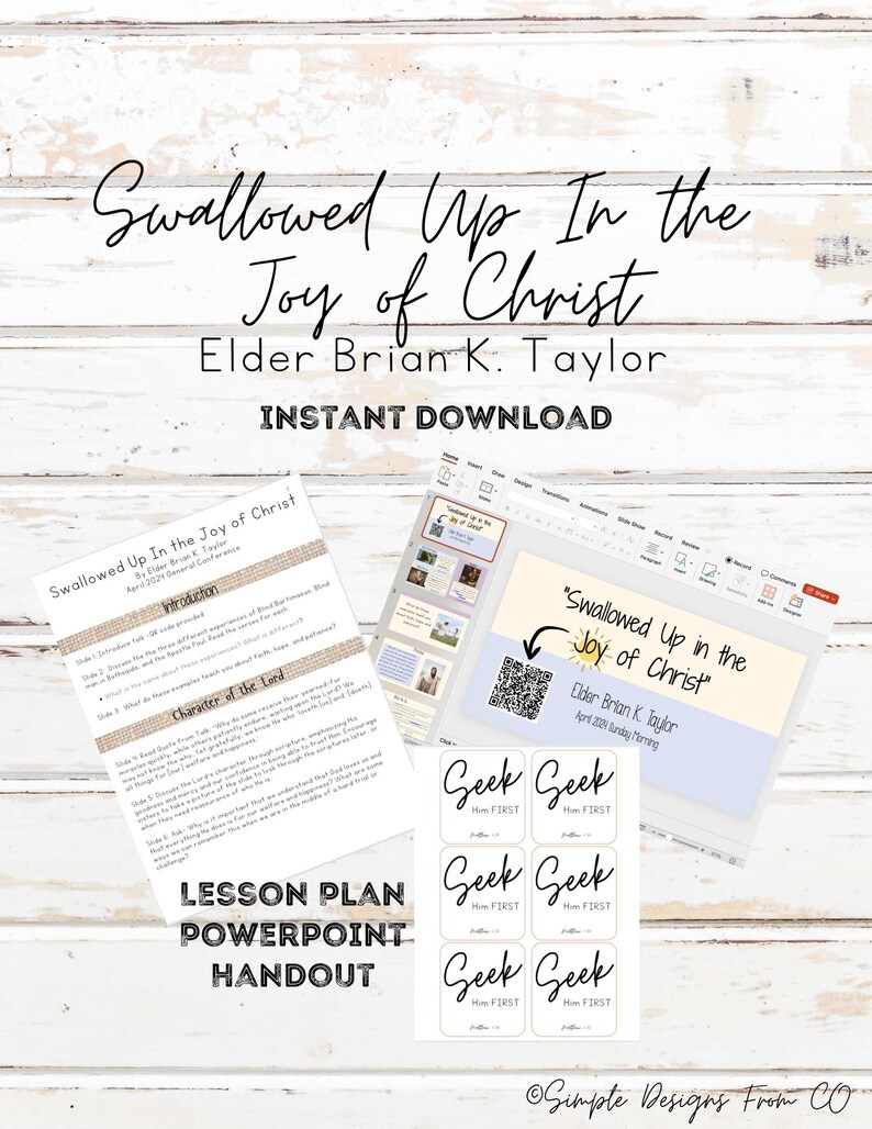 Swallowed up in the Joy of Christ by Elder Brian K. Taylor General ...