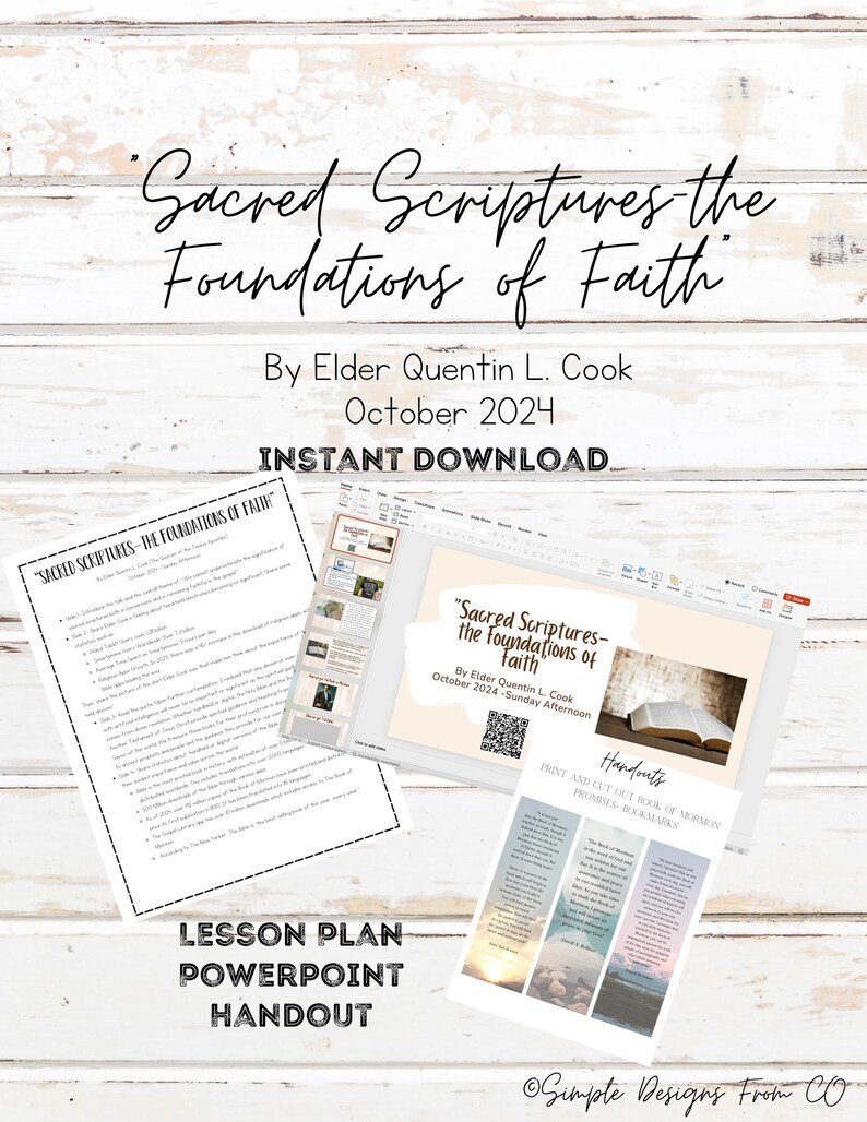 Sacred Scriptures—the Foundations of Faith by Elder Quentin L. Cook- October 2024 General ...
