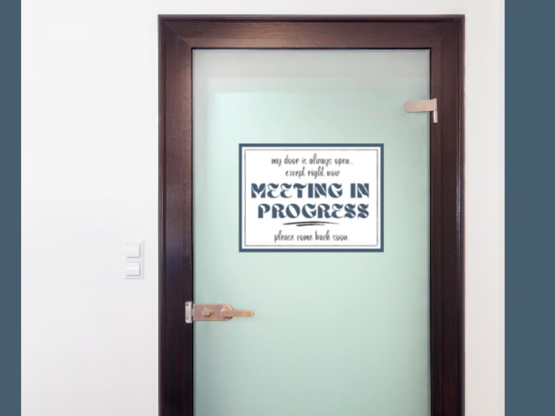 Do Not Disturb Door Sign Printable / Digital Download Work at Home Sign ...