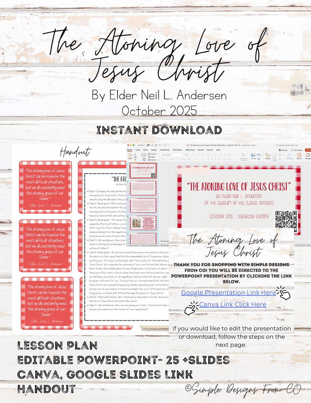 The Atoning Love of Jesus Christ by Elder Neil L. Andersen- October ...