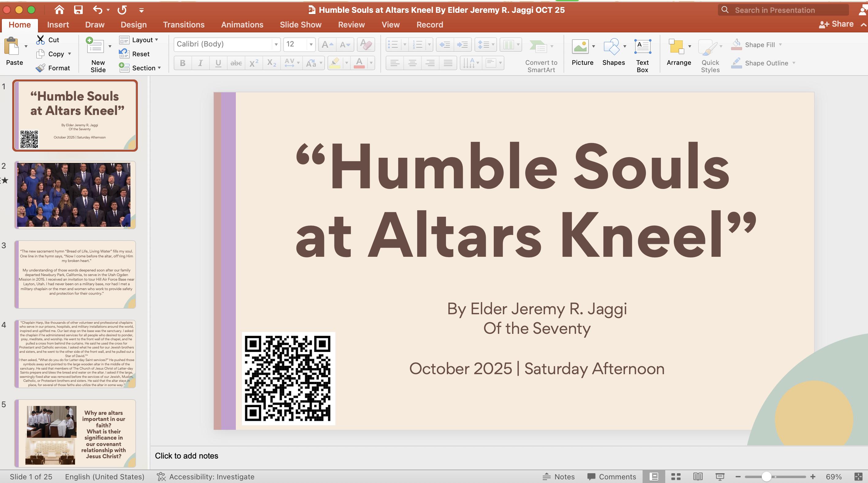 Humble Souls at Altars Kneel by Elder Jeremy R. Jaggi October 2025 ...