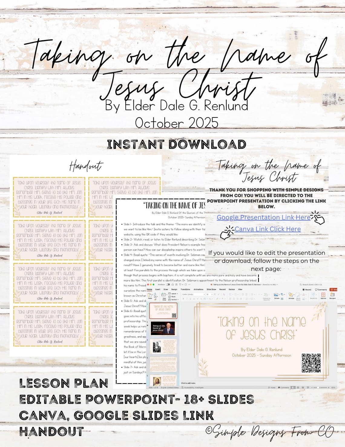Taking on the Name of Jesus Christ by Elder Dale G. Renlund -october ...