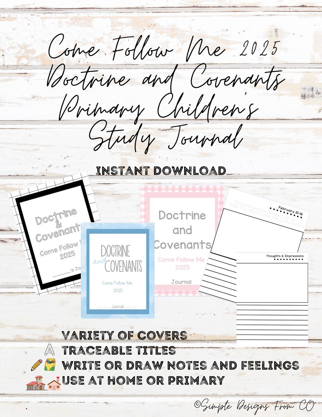 Come, Follow Me Journal for Kids - Doctrine and Covenants 2025 ...