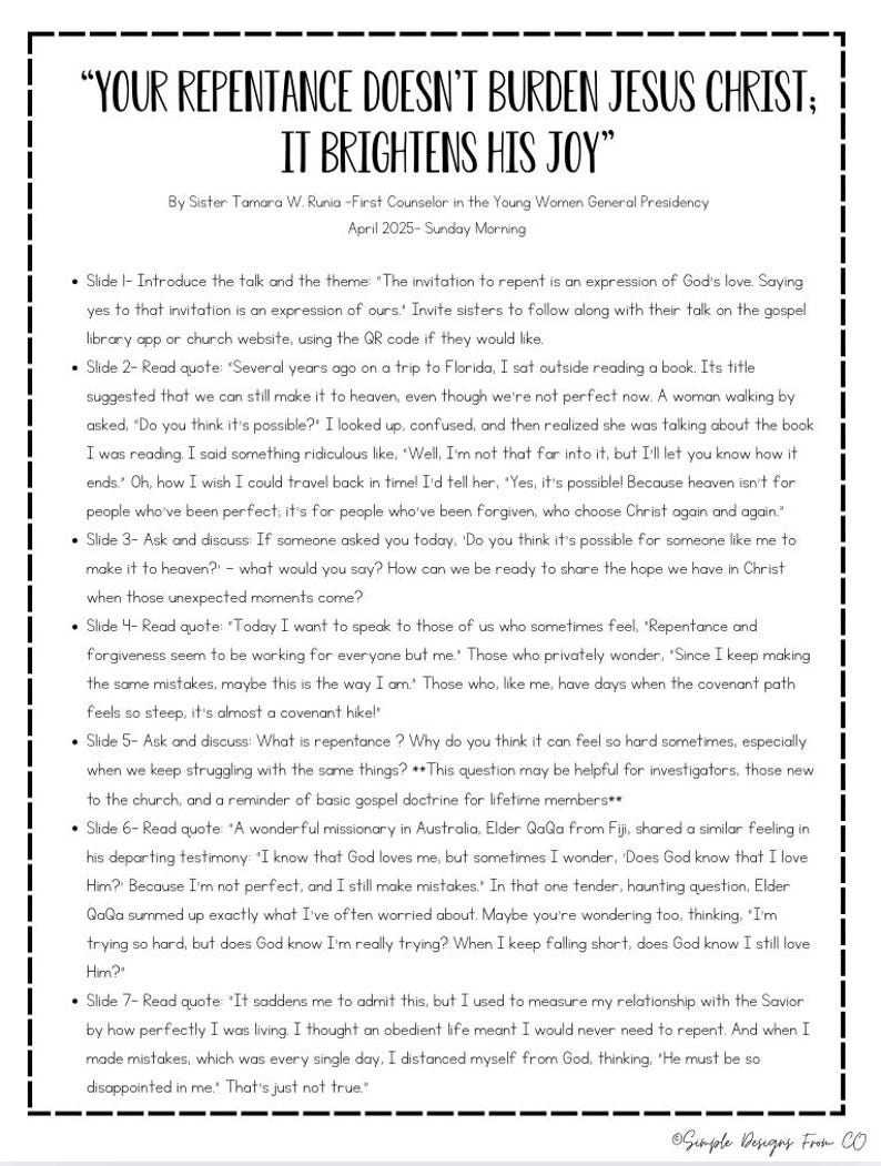 Your Repentance Doesn’t Burden Jesus Christ; It Brightens His Joy by ...