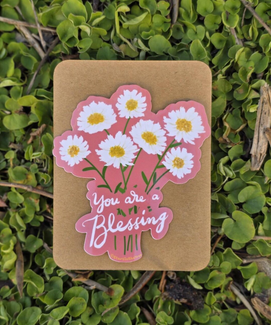 You Are a Blessing Sticker, Motivational Sticker, Daisy Bouquet Sticker ...