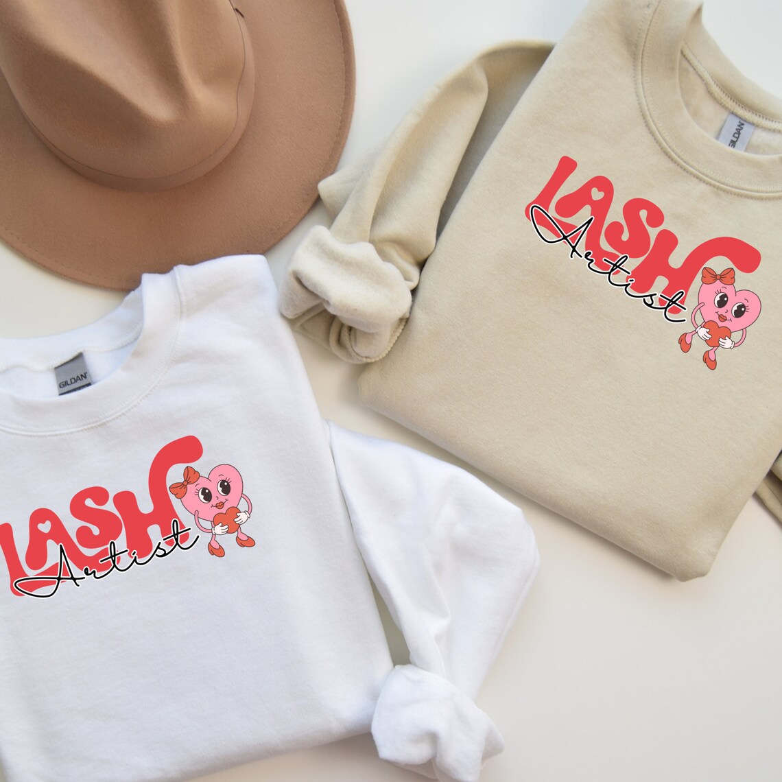 Lash Boss Lash Artist Crewneck Sweatshirt For Lash Tech Eyelash
