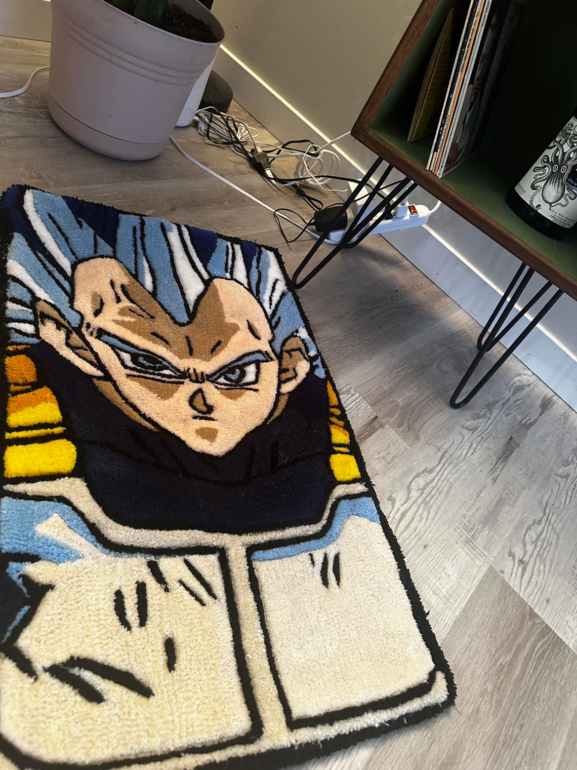 Handmade Vegeta Tufted Rug, Dragon Ball Rug, Anime Rug, Dragon Ball Z ...