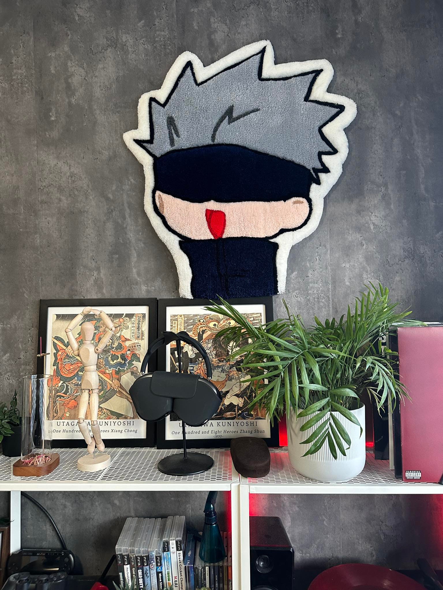 Handmade Megumi Fushiguro Tufted Rug, Anime Rug, Personalized Floor ...