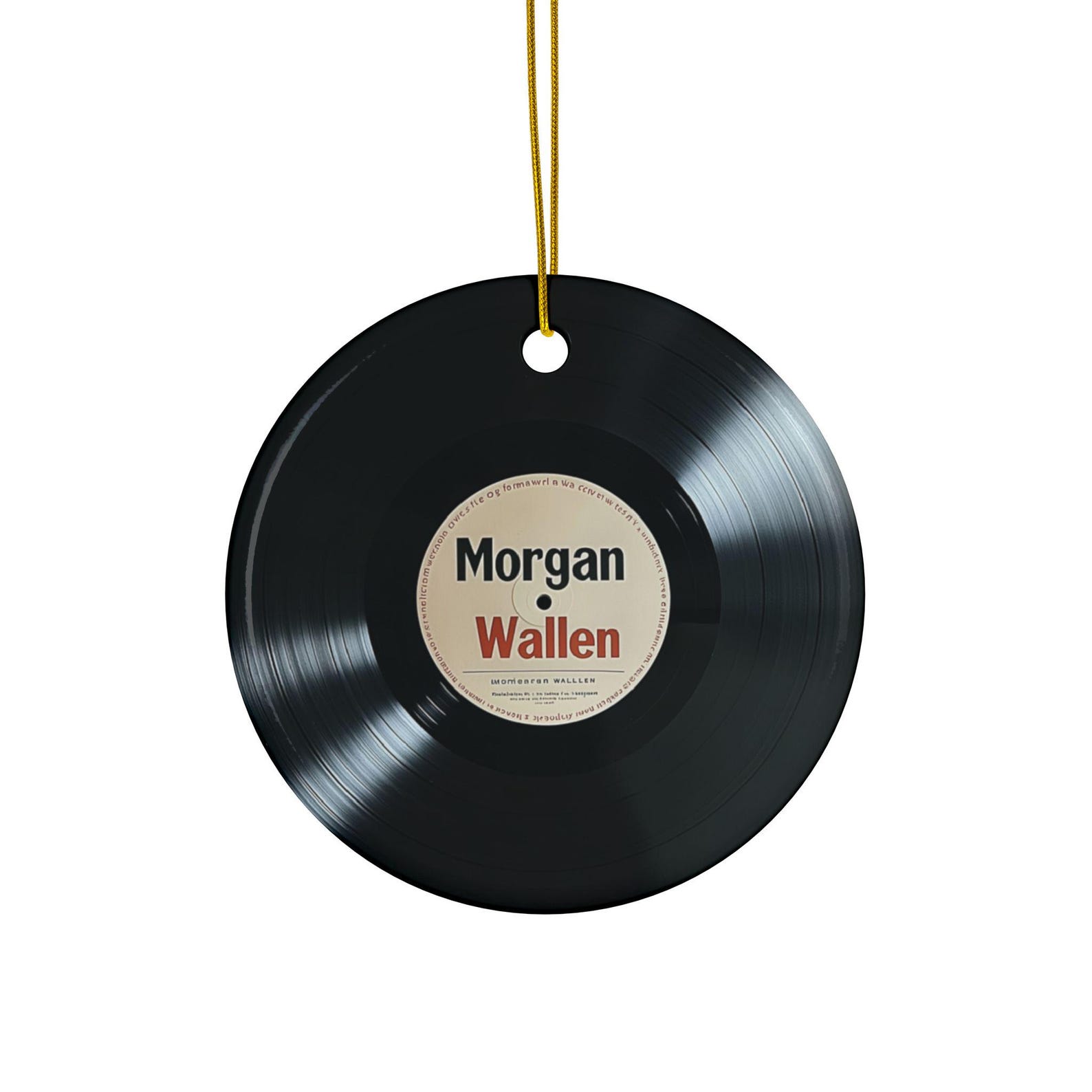 Morgan Wallen Vinyl Record Holiday Ornament - Etsy