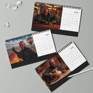 Sith Lord on Vaycay 2025 Desktop Calendar - Etsy