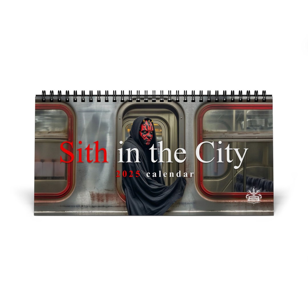 Darth Maul Sith in the City 2025 Desk Calendar - Etsy