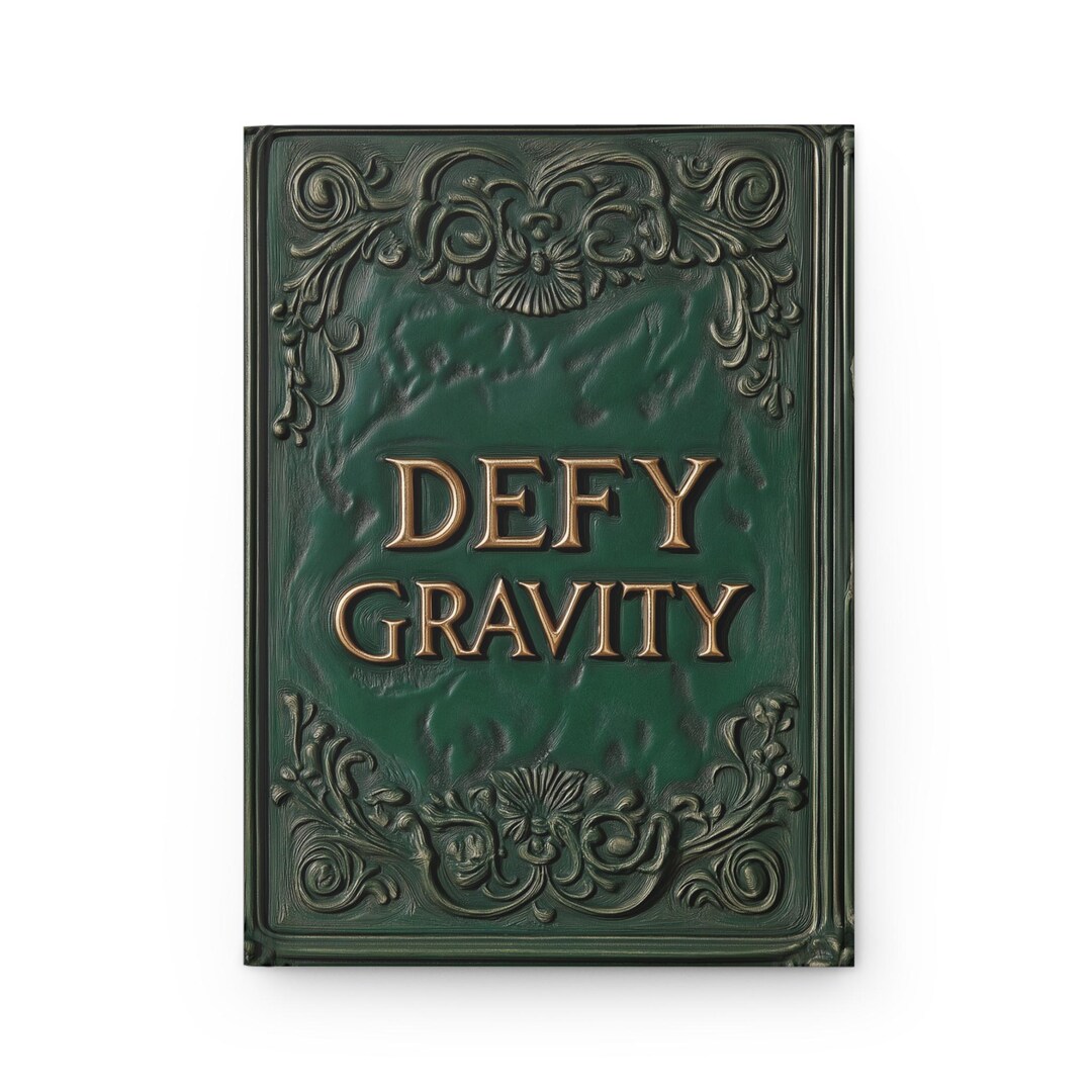 Defy Gravity Wicked Inspirational Hardcover Journal - Etsy