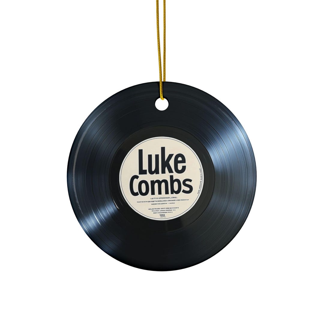 Luke Combs Vinyl Record Holiday Ornament - Etsy