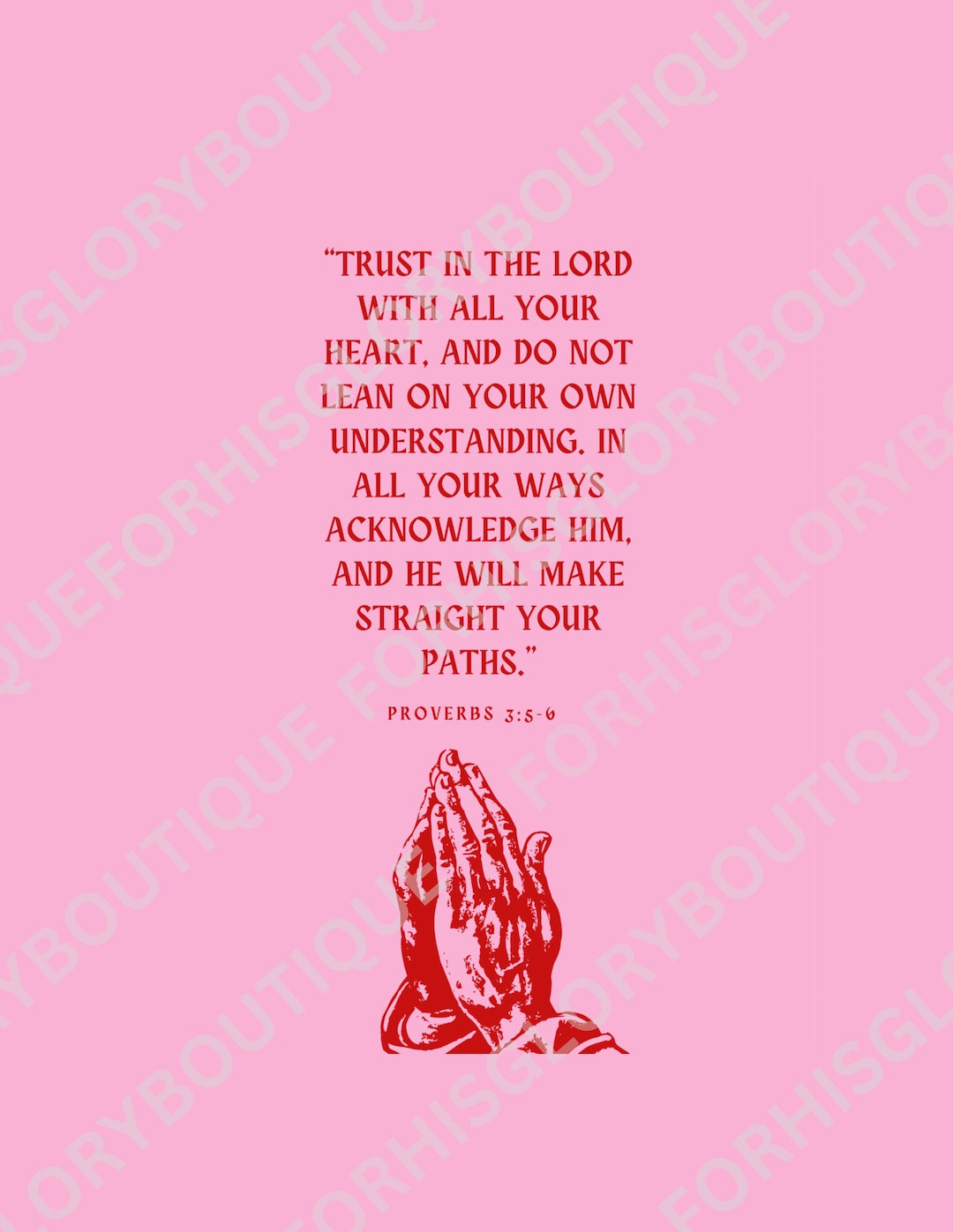 Proverbs 3:5-6 Printable - Etsy