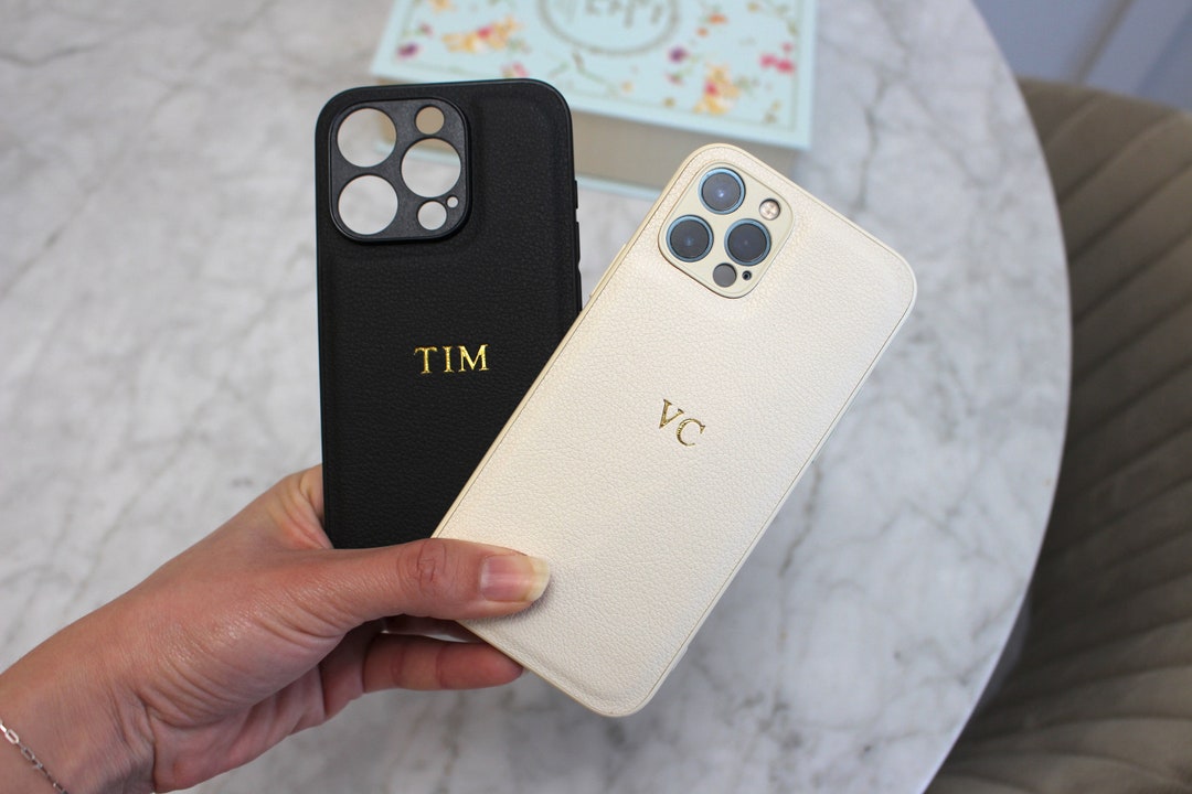 Personalized Leather Case for iPhone 16 15 Pro Max 14 Pro 13 12 ...