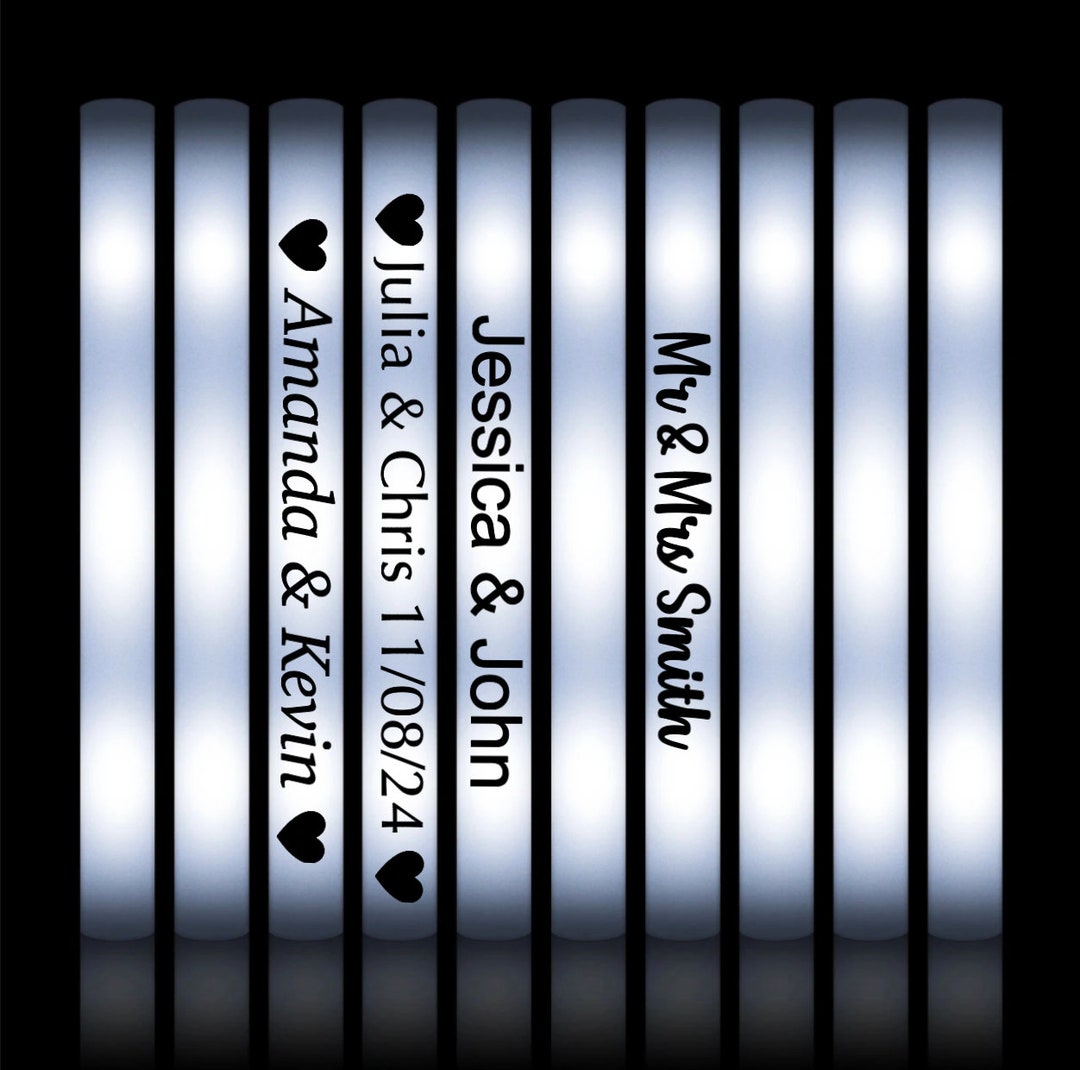 Customizable LED Foam Glow Sticks, Wands, Light up LED Foam Stick ...