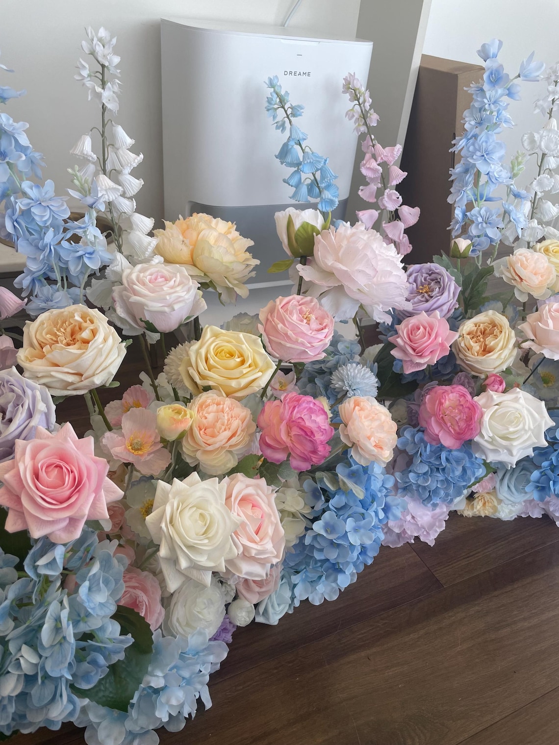 Pastel Wildflower Wedding Ground Flower Aisle Flower Floor Runner ...
