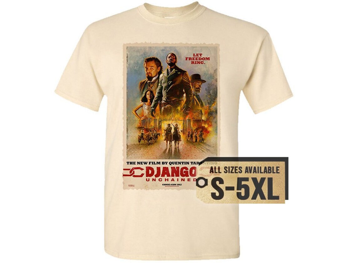 Django Unchained V5 Natural White Gray Vintage Men T Shirt All Sizes S ...