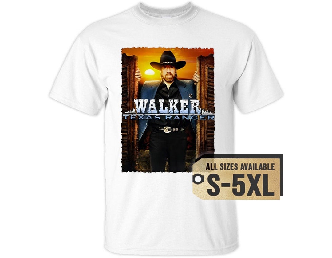 Chuck Norris Texas Ranger V4 Natural White Gray Vintage Men T Shirt All ...