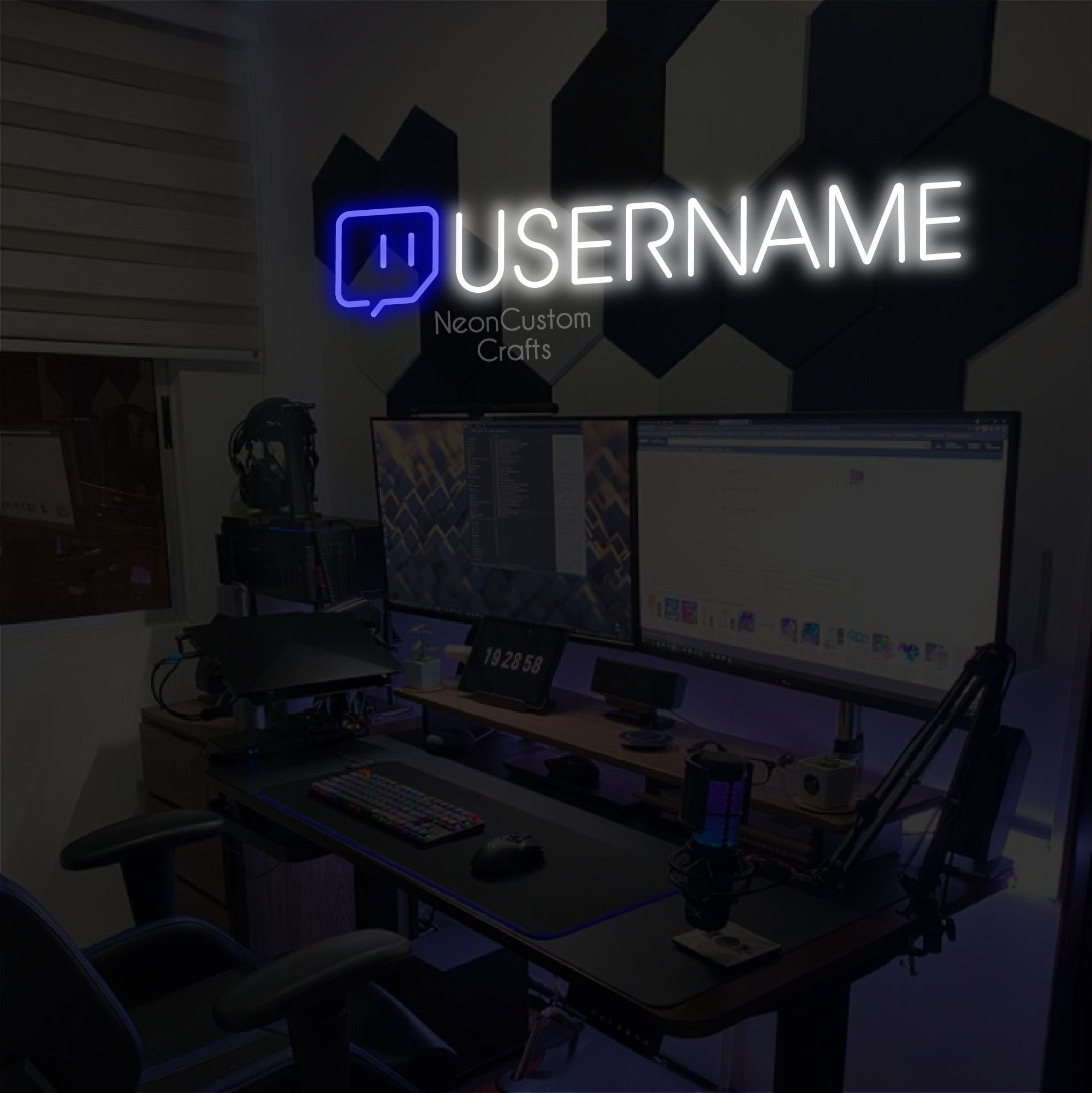 Custom Neon Sign Game Room Decor / Twitch Neon Light / Gamer Gifts ...