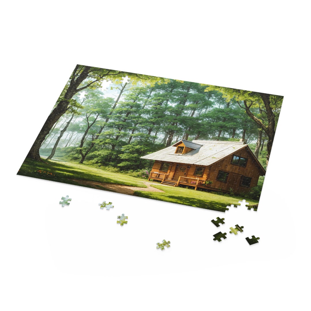 Jungle Lodge Jigsaw Puzzle Beautiful Puzzle for Adults Difficult Puzzle ...