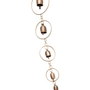 Golden Rings Desert Bell Chime: Handmade Indian Metalwork Golden Rings ...