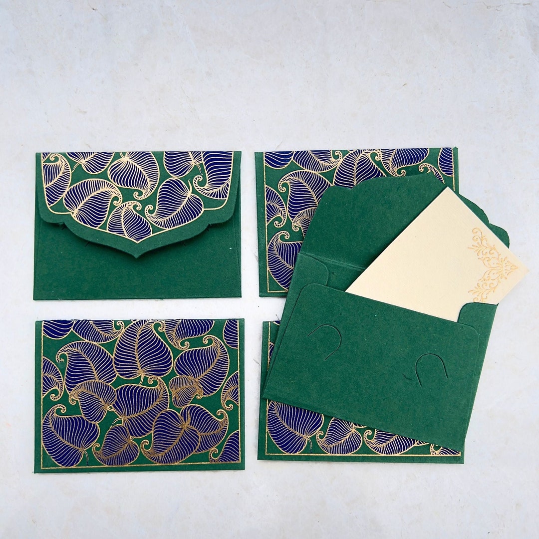 Mini Gift Tags Blue Leaves - Etsy