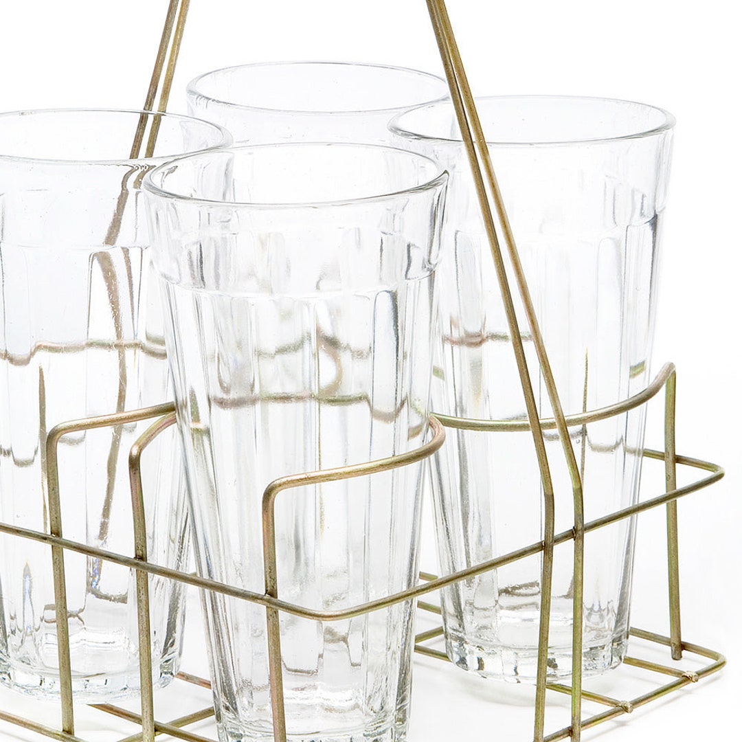 Chai Set Rack With 4 Large Glasses - Etsy