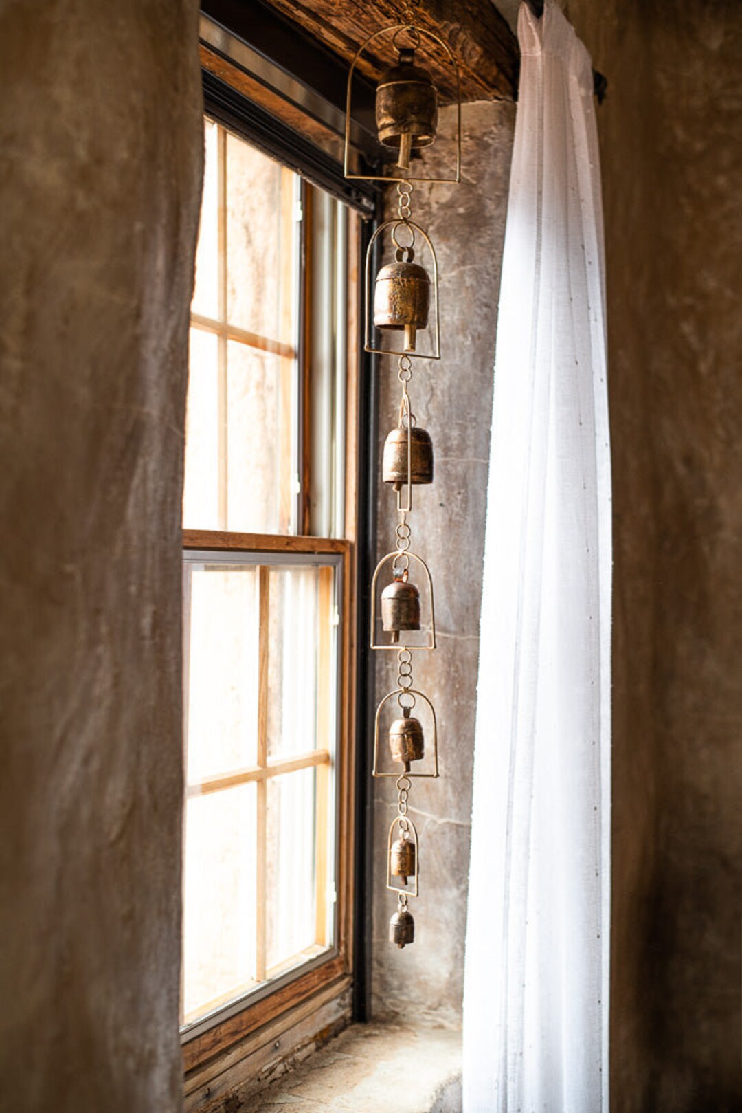 Rain Chime, 7-bell | Bronze Garden Decor Wind Chime With Hand- Tuned ...