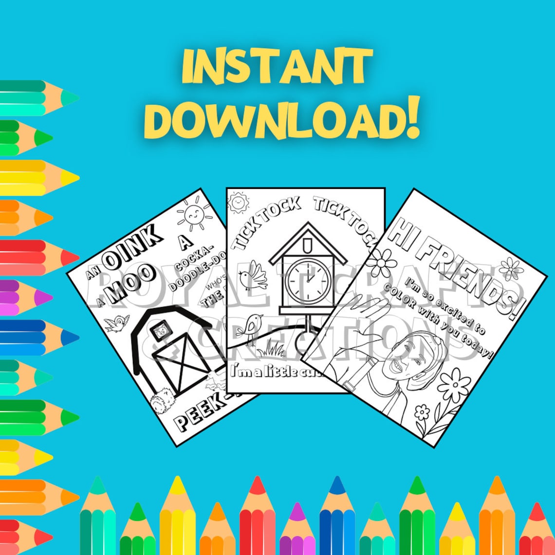 10 Page Ms Rachel Coloring & Activity PRINTABLE - Etsy